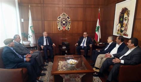 الوكالة الوطنية للإعلام البيسري استقبل الاسمر على رأس وفد وبحث مع