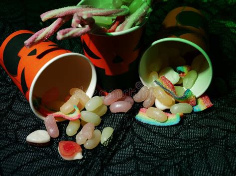 Candy Sweets For Trick Or Treat Halloween Stock Image Image Of