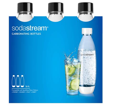 Buy Sodastream 3x1l Carbonating Bottles Black Online At Desertcartsri