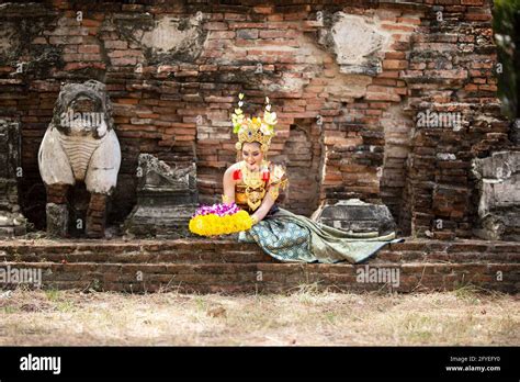 Asian Travel Background Beautiful Balinese Dancer Woman In Traditional