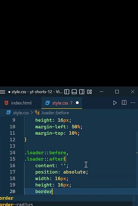 Moving Css Loader 😐 With Html Coding Programming Webdesign Shorts Youtube