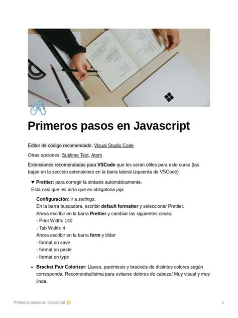 primeros pasos en javascript pdf tipo de datos variable informática
