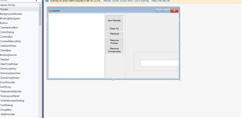 C How To Fix Windows Forms Screen Size Problem Stack Overflow