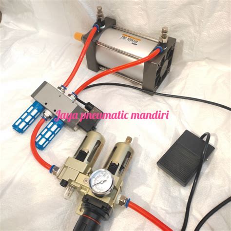 Jual Set Pneumatic Air Cylinder Tbc X Foot Switch Shopee Indonesia