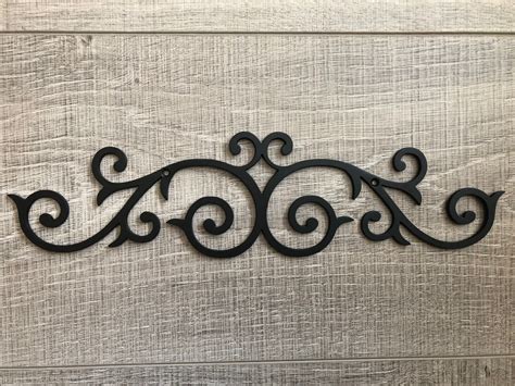 Metal Scroll Metal Home Decor Metal Wall Decor Farmhouse Wall