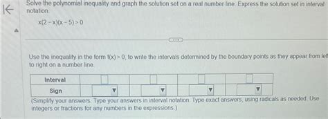 Solved Solve The Polynomial Inequality And Graph The