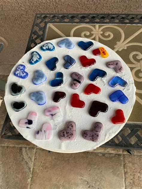 Tutorial Fused Glass Hearts In 2024 Glass Fusing Projects Fused