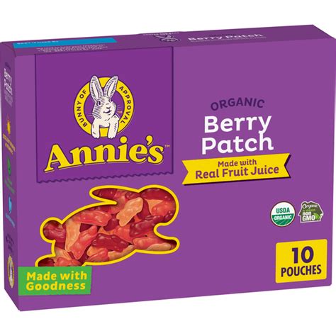 Annies Organic Berry Patch Bunny Fruit Flavored Snacks Same Day