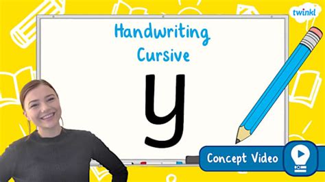 The Letter Y Cursive Handwriting Concept Video