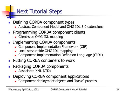 Ppt Corba Component Model Tutorial Powerpoint Presentation Free