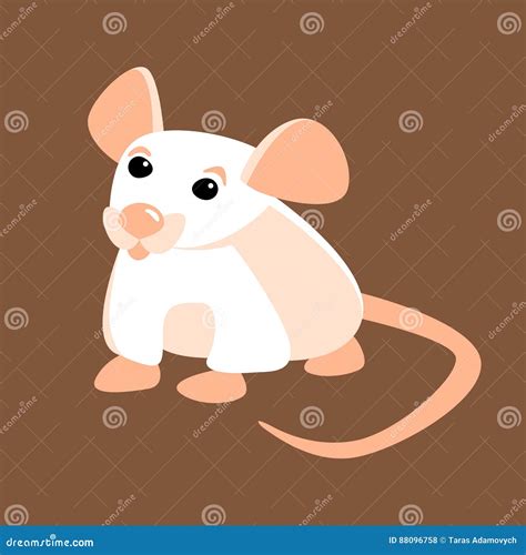 Mouse Vector Illustration Style Flat Stock Vector Illustration Of Wild Mammal 88096758