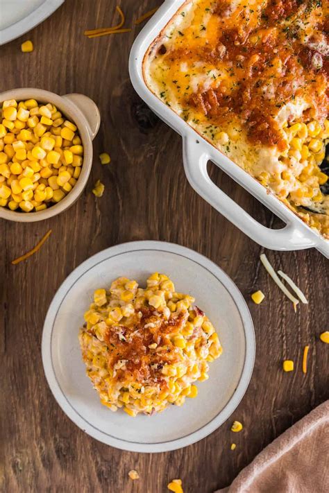 Cheesy Corn Casserole Recipe Foxes Love Lemons
