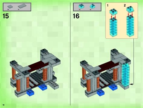 Lego Instructions For Set 21118 The Mine Minecraft Minifig Scale