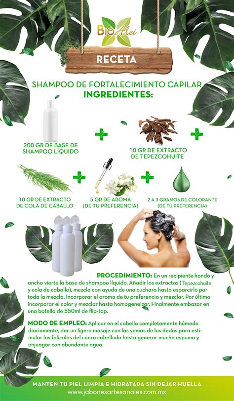 Receta Shampoo De Fortalecimiento Capilar Recetas De Champús
