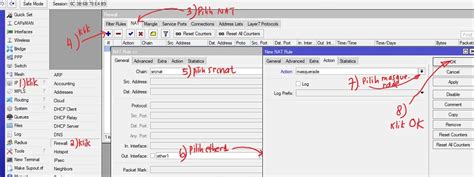 Langkah Kerja Mengkonfigurasi Gateway Internet Dan Nat Di Router Mikrotik