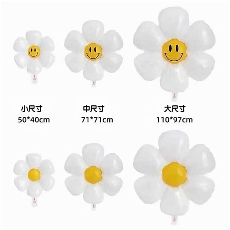【派對邦妮 台灣現貨】野餐 小雛菊氣球 生日拉旗 氣球布置 氣球 生日氣球 雛菊 生日佈置 露營 拍照神器 拍照氣球 蝦皮購物