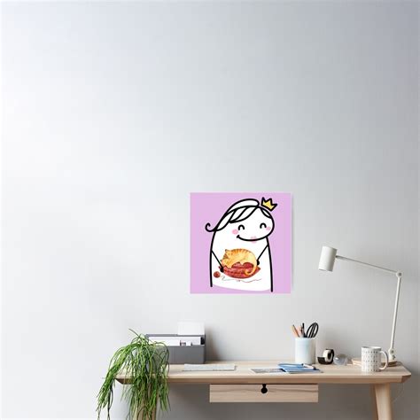 Flork Mom Of Cats Flork Cat Lover Queen Of Cats Poster By