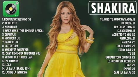 Shakira Mix Exitos 2023 Grandes Exitos De Shakira Canciones De