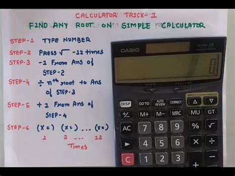 TRICK HOW TO FIND ANY ROOT ON CALCULATOR YouTube