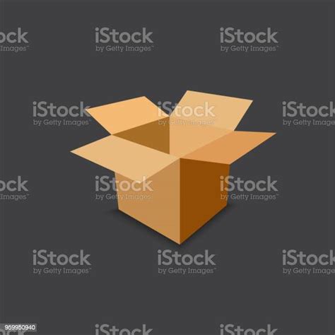 골 판지 포장 상자를 열었습니다 평면 디자인 스타일입니다 벡터 일러스트 0명에 대한 스톡 벡터 아트 및 기타 이미지 0명 갈색 나무 상자 Istock