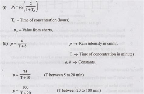 Storm Runoff Estimation Formula Calculation Solved Example Problems