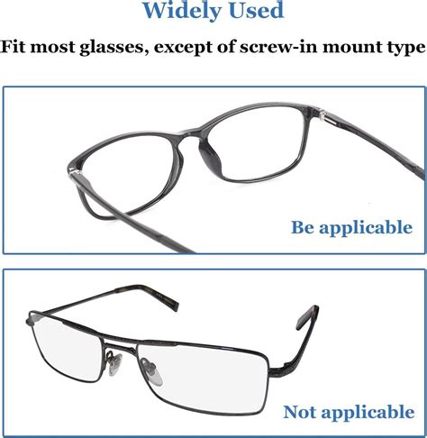 Mrzzjooj Soft Silicone Adhesive Eyeglasses Nose Pads For Plastic Frame