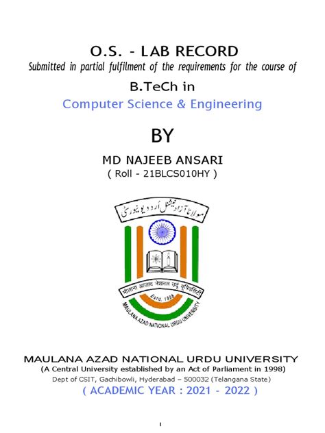 Os Lab Record Pdf Shell Computing File Transfer Protocol