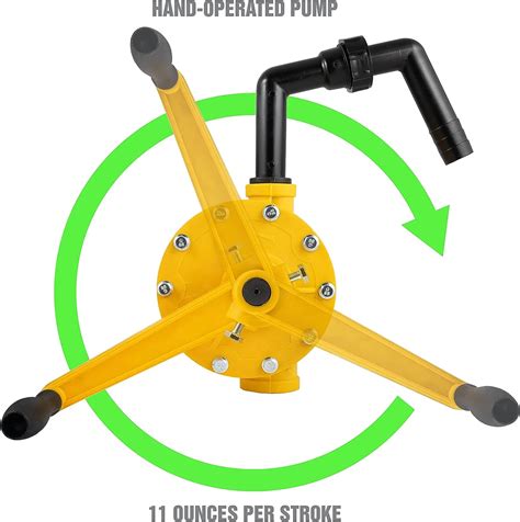 Rotary Chemical Barrel Pumppolypropylene Drum Hand Pump For Water