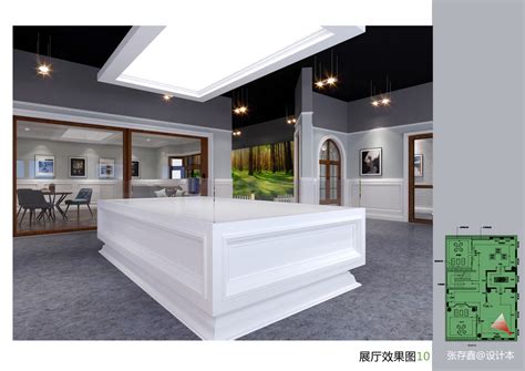 洛克铝木门窗天津有限公司展厅 3373585 设计本装修效果图