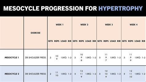 How To Progress Hypertrophy Training Part 3 Mesocycle Progression