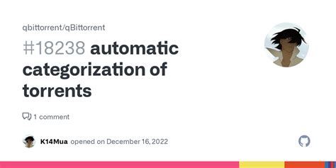 Automatic Categorization Of Torrents Issue Qbittorrent QBittorrent GitHub