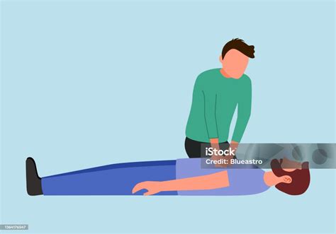 Emergency Cardiopulmonary Resuscitation Concept Vector Illustration