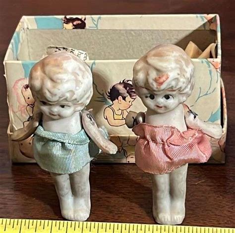 Two Porcelain Moveable Arms Dolls 3” Metzger Property Services Llc