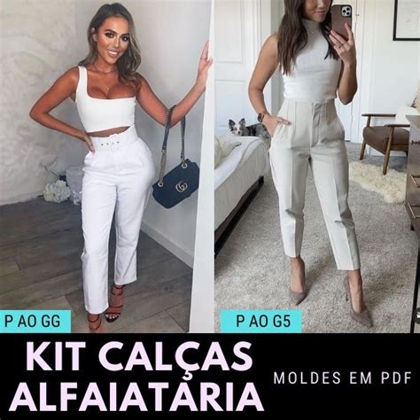 Kit moldes Calças Alfaiataria Casini Moldes Hotmart
