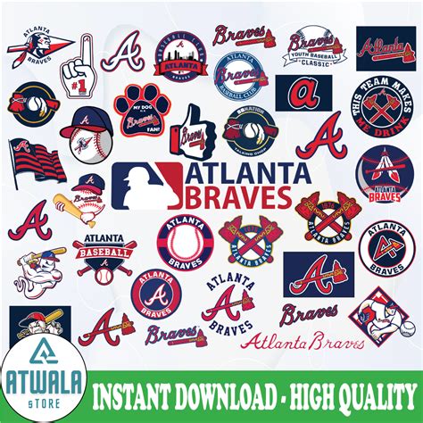 Atlanta Braves Svg Baseball Clipart Mlb Svg Clipart Inst Inspire