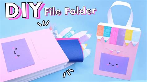 Diy How To Make Paper File Folder Youtube