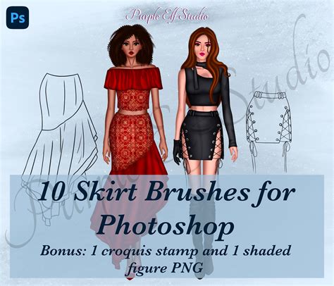 photoshop skirt brushes digital brushes adobe photoshop fashion