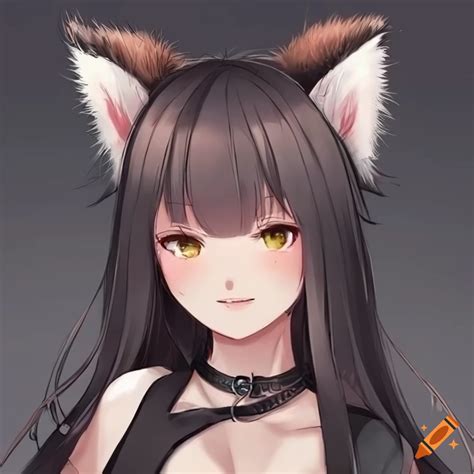 Anime Fox Girl With Black Hair