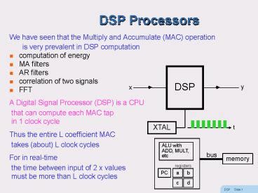 PPT DSP Slide 1 PowerPoint Presentation Free To Download Id 7bc22 YTBjN