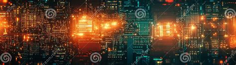A High Resolution Image Of A Modern Microprocessor On A Circuit Board Illustrating The