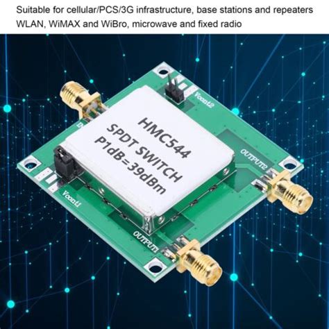 Rf Switch Module Spdt High Input 39dbm 3‑5v Control Hmc544 Industrial