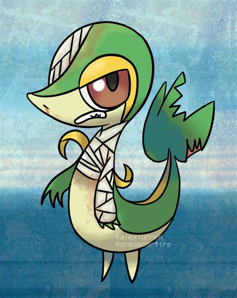 Snivy Pokemon Black And Blue By Oreoscarfire On Newgrounds