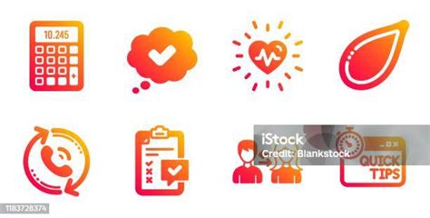 승인 호박 씨앗 및 사람 통신 아이콘 세트 체크리스트 하트 비트 및 계산기 표지판 벡터 0명에 대한 스톡 벡터 아트 및 기타 이미지 Istock