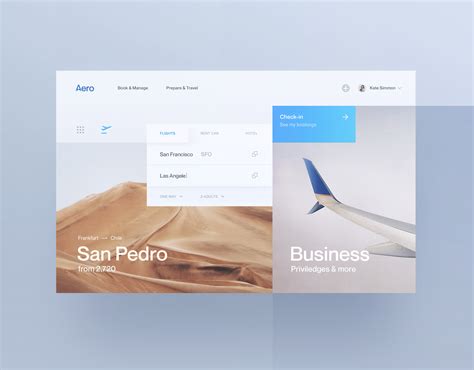 Découvrez Ce Projet Behance Aero Flight Booking Uiux