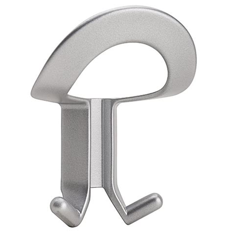Doug Mockett And Company Inc CH Hook And Loop Coat Hook Metallic Silver Robe Hooks