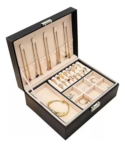Maletin Organizador De Joyas Joyero 2 Niveles Cuotas sin interés