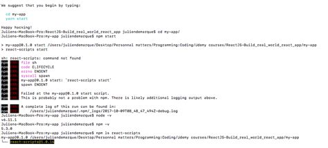 Npm Start Fails Sh React Scripts Command Not Found · Issue 3256 · Facebookcreate React App