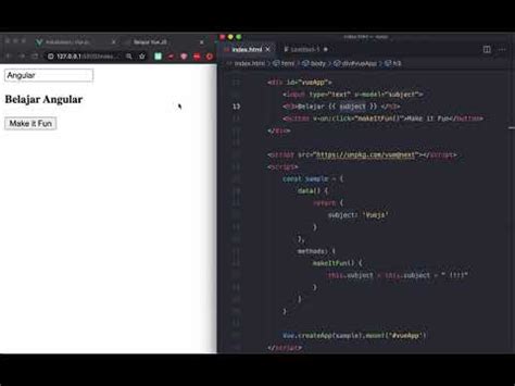 Two Way Data Binding Vuejs Youtube