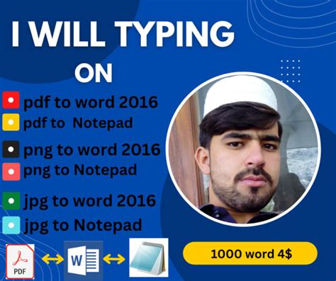 Convert Pdf Png To Word And Notepad By Abdulhaq077 Fiverr