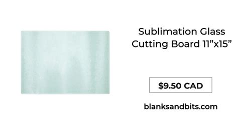 Sublimation Glass Cutting Board 11”x15” Blanks And Bits